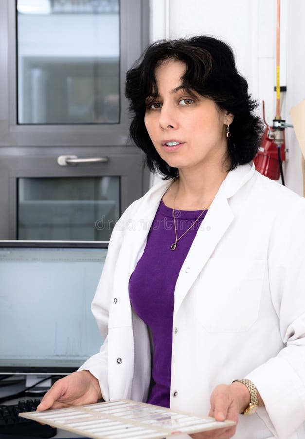 Histopathologist or Microscopist Holds Tissue Samples Stock Image ...