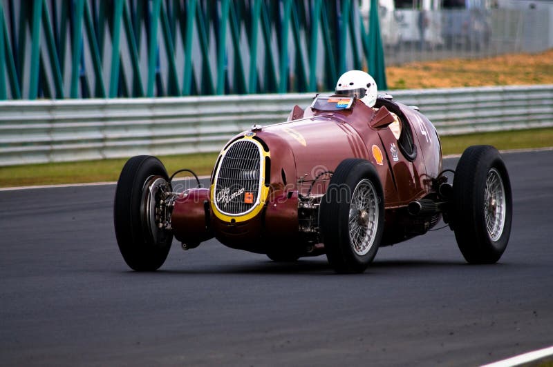 Historic 1935 Alfa-Romeo Racing Car at Speed Editorial Stock Image ...