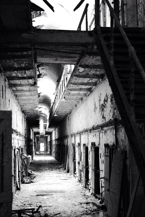 Historic and Abandoned Old Building Hallway Looking Up at Ceiling Stock ...
