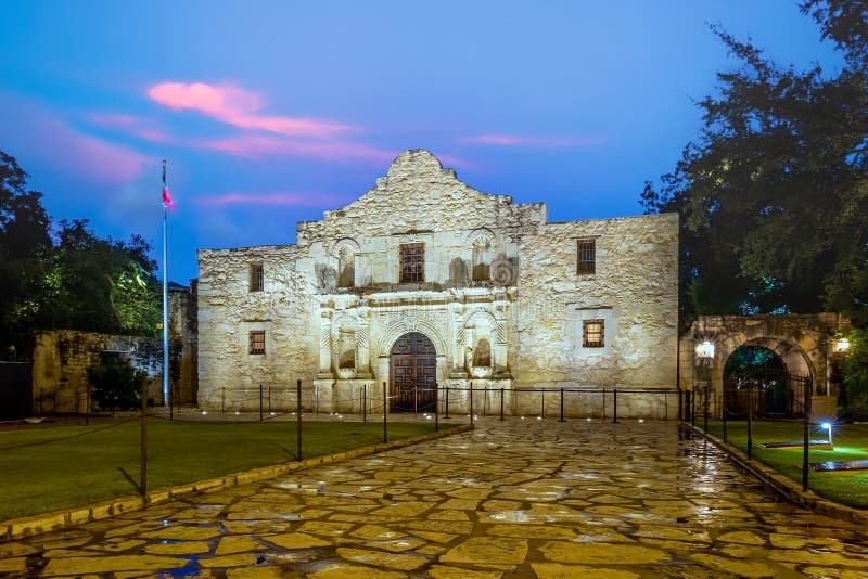 The Historic Alamo Mission in San Antonio Texas Stock Image - Image of ...
