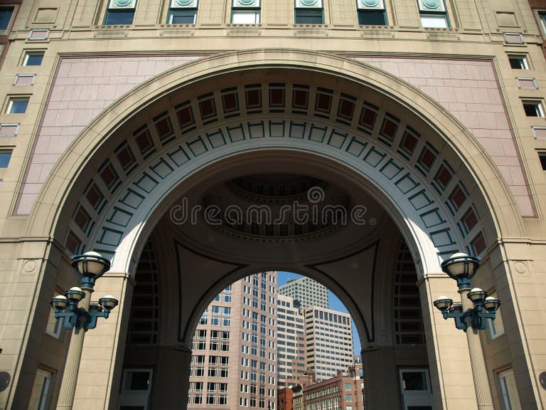 Historic Arch with Buildings Stock Image - Image of historic, city: 5953089
