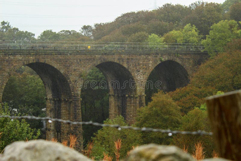 Historic Arch Railway Bridge - Oxspring, South Yorkshire Stock Photo ...