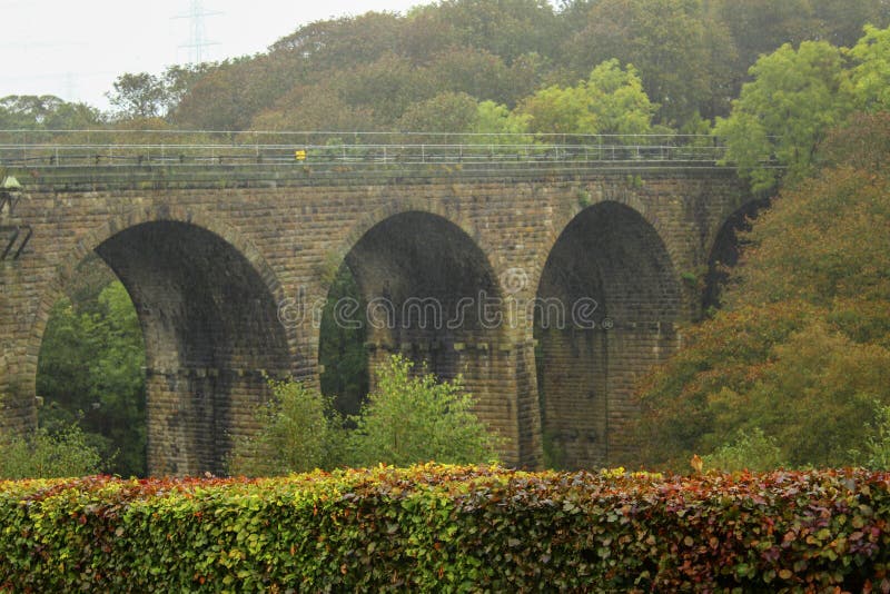 Historic Arch Railway Bridge - Oxspring, South Yorkshire Stock Photo ...