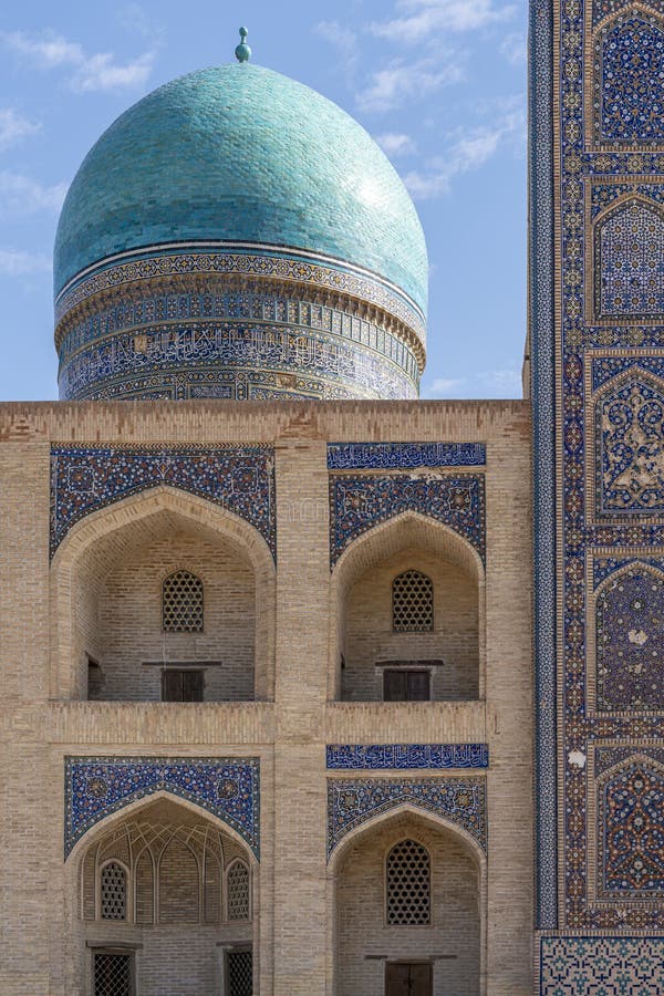 Uzbekistan - Bukhara - Mir-i-Arab Madrasa Stock Photo - Image of ...