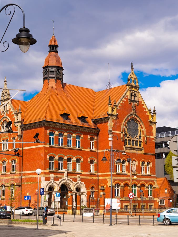 Historic Architecture of the City Center in Katowice. Poland Stock ...