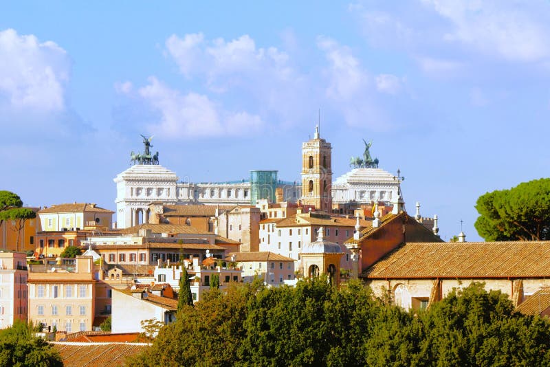 Historic Architecture in the City of Rome, Italy Stock Photo - Image of ...