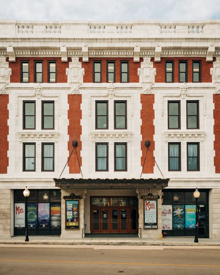 Historic Architecture of Landers Theater, in Downtown Springfield ...