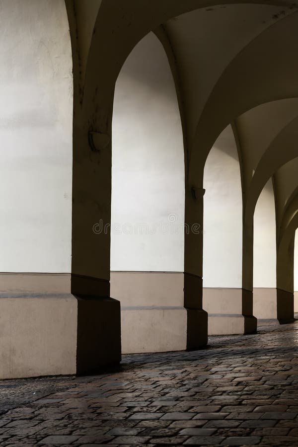 Archways in Prague city stock image. Image of heritage - 173514375