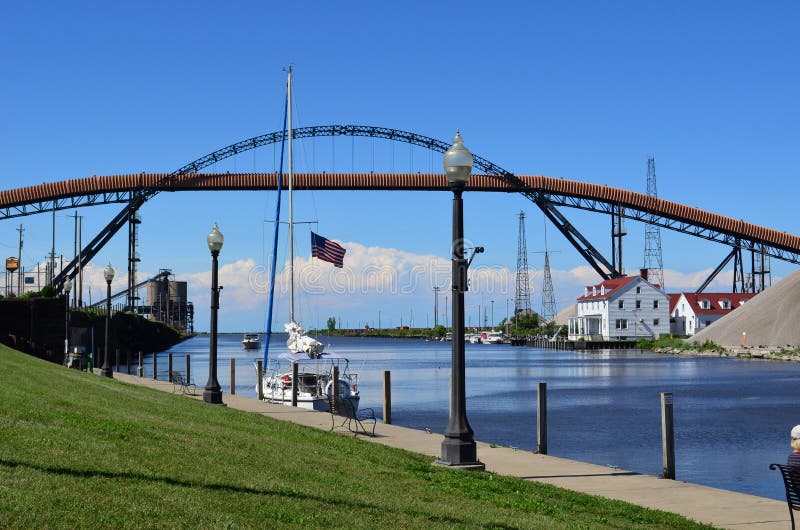 Historic Ashtabula Harbor on a Sunny Summer Day Editorial Photo - Image ...