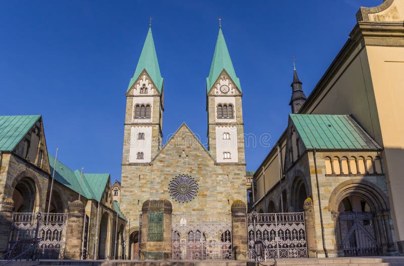 Historic Basilika in the Center of Werl Stock Image - Image of ...