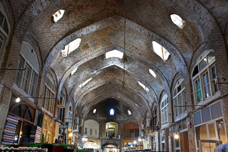 Tabriz Historical Bazaar , UNESCO World Heritage , Iran Editorial Image ...