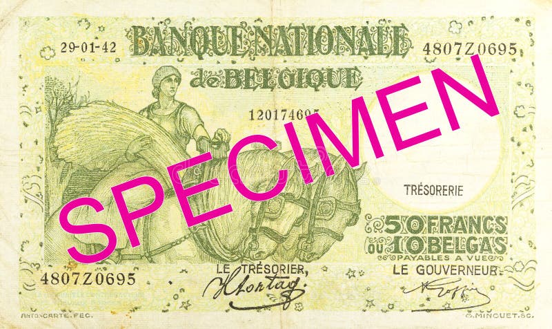 1 Belgian Franc, Coin of Belgium Stock Photo - Image of color, sign ...