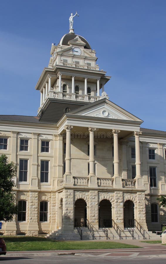 Historic Bell County Courthouse Located in Downtown Belton TX Stock ...