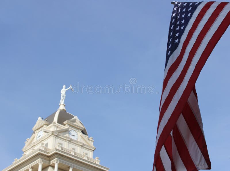 Historic Bell County Courthouse Located in Downtown Belton TX Stock ...