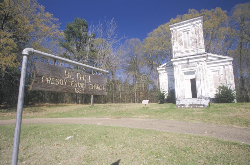 Historic 1826 Bethel Presbyterian Church in Deep South of MS Editorial ...