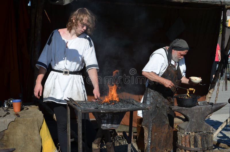 Medieval Blacksmith editorial image. Image of ages, culture - 11218940