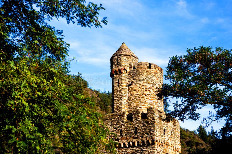 Historic Braubach on the Rhine River Stock Image - Image of braubach ...