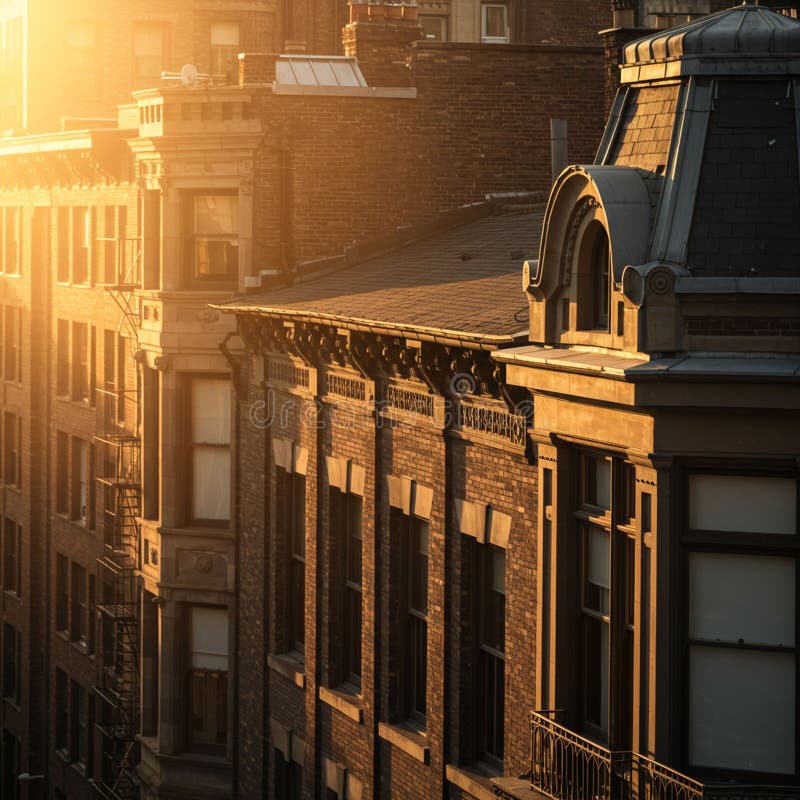 Historic Brick Buildings with Classical Architectural Elements are ...