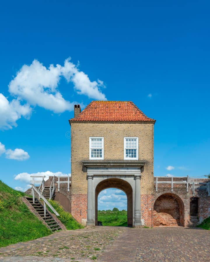 Historic Brick Gatehouse in Heusden Stock Photo - Image of europe, city ...