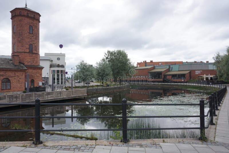 Spruthuset, falun city stock image. Image of stadium - 390983973