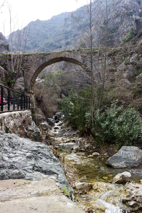 Historic Bridge in Manisa, Turkey Stock Image - Image of ancient ...