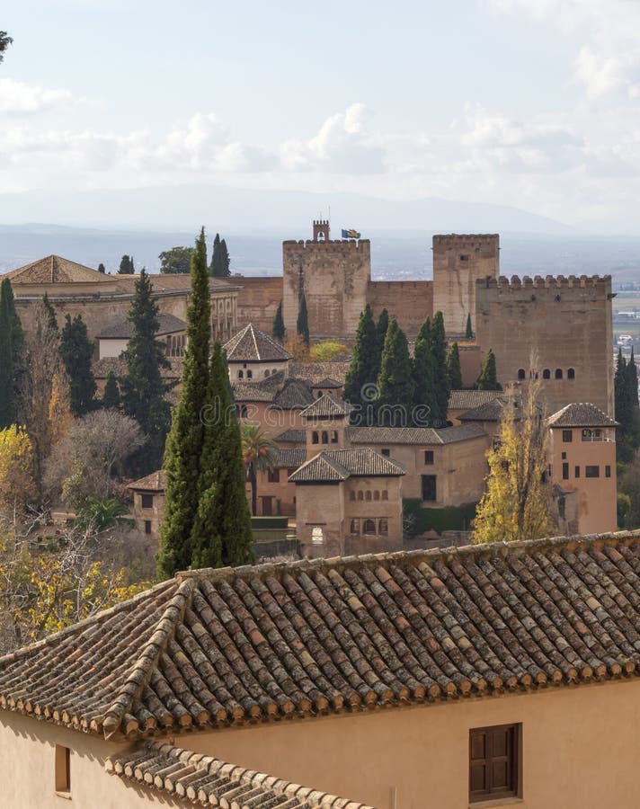 Historic building stock image. Image of alhambra, blue - 47594635