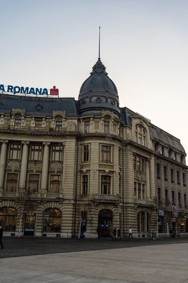 Historic Building Architecture in Bucharest, Romania, 2022 Stock Image ...