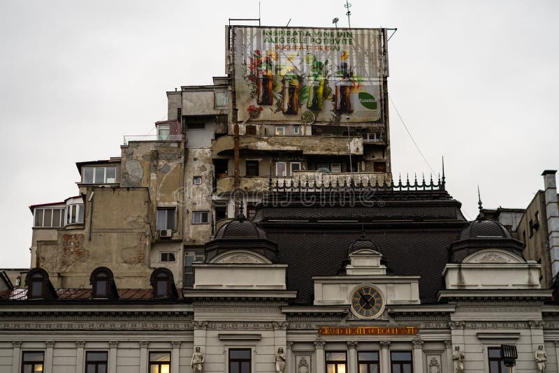 Historic Building Architecture in Bucharest, Romania, 2022 Editorial ...
