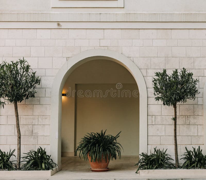 Historic Building Architecture Texture Old Arch Terrace Stock Image ...