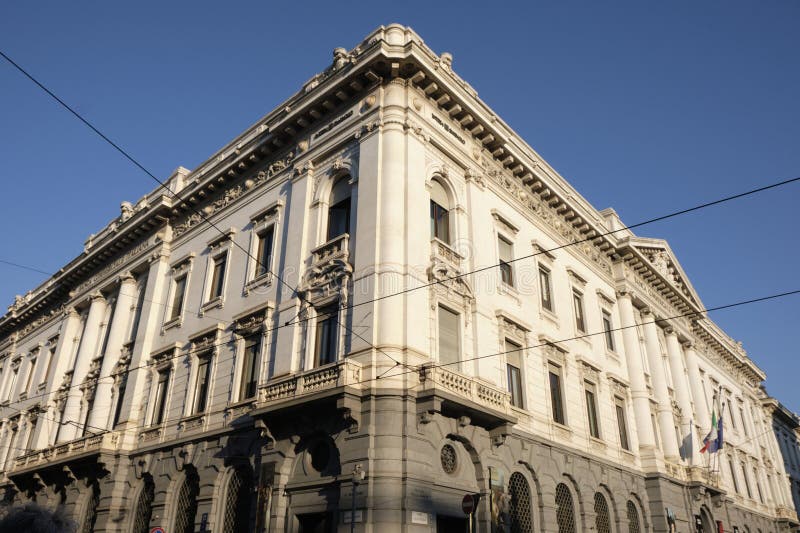 Historic Building in the City Center of Milan Stock Photo - Image of ...