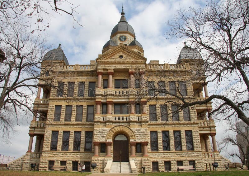 Denton County Courthouse stock image. Image of city, landmarks - 30129583