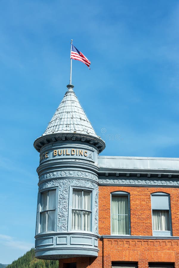 Historic Building and Flag stock photo. Image of brick - 65488364