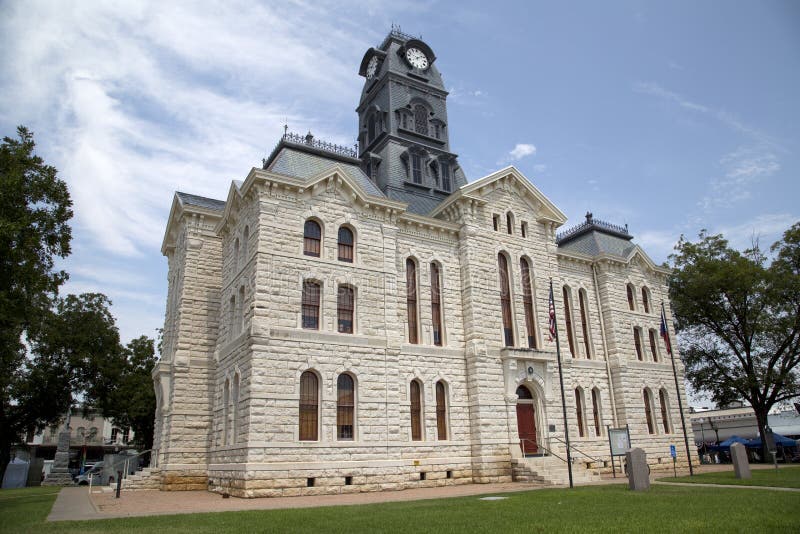 Historic Building Granbury Courthouse TX Editorial Stock Image - Image ...
