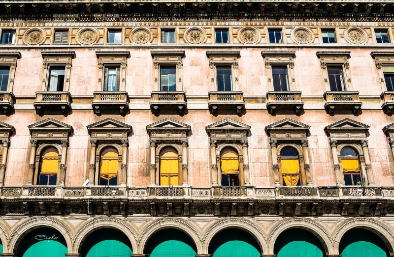 Historic building in Milan stock photo. Image of architecture - 34821692