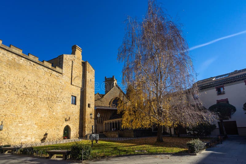 Historic Building in Olite, Navarre, Spain Stock Image - Image of ...