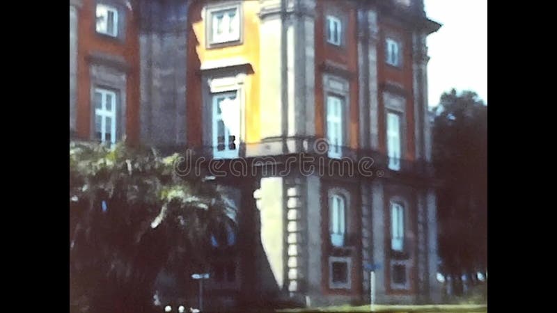 Historic Building in the Park of Ischia in the 60s Stock Footage ...