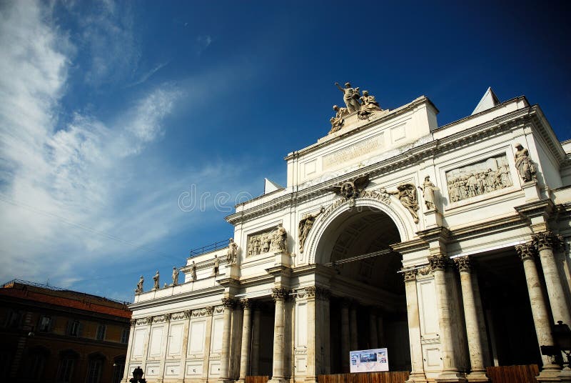 Historic building in Rome editorial photo. Image of background - 1444711