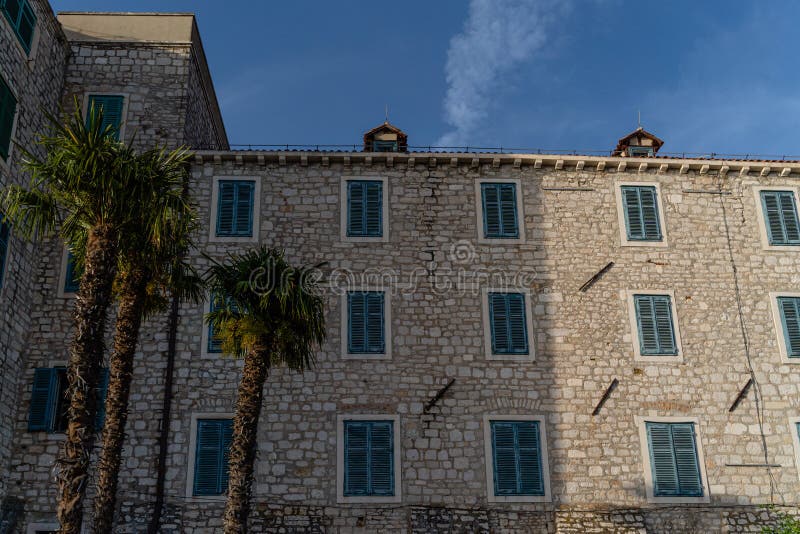 Historic Building in Split, Croatia Stock Photo - Image of stone ...