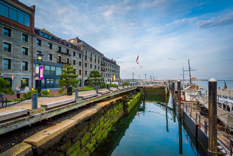 Historic Building on the Waterfront in the North End of Boston ...