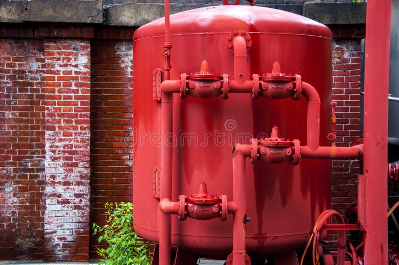 Historic Building, Winery, Red, Boiler, Equipment Stock Image - Image ...