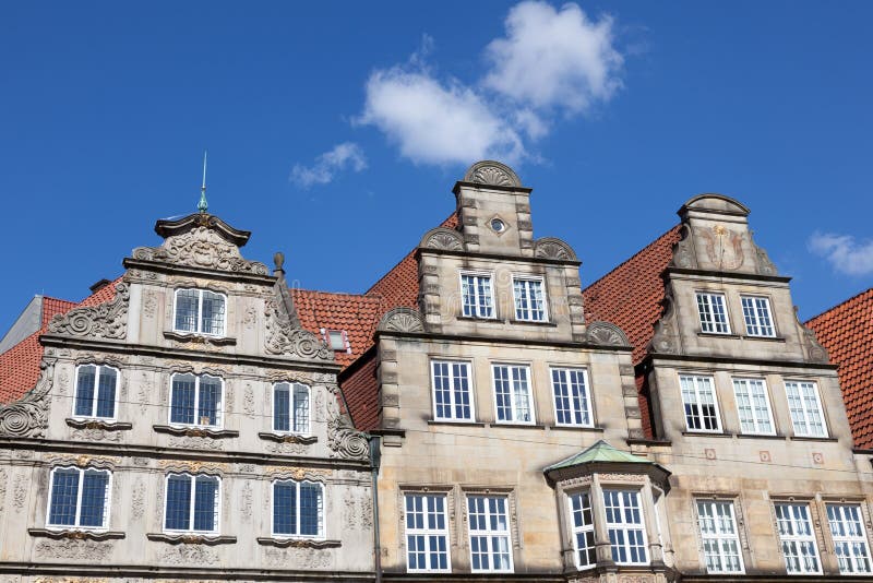 Historic Buildings in Bremen, Germany Stock Image - Image of history ...