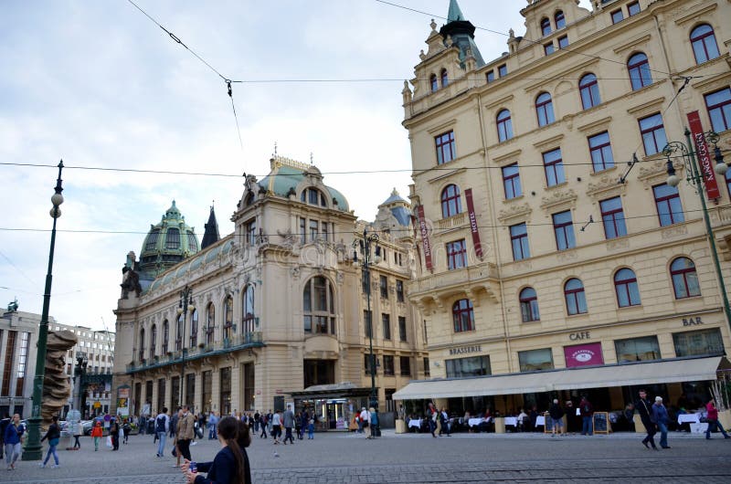 Historic Buildings in the City of Prague Editorial Photo - Image of ...