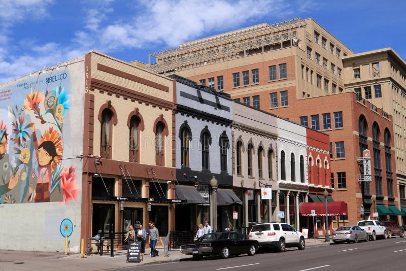 Downtown Denver, Colorado editorial photo. Image of brick - 112940536
