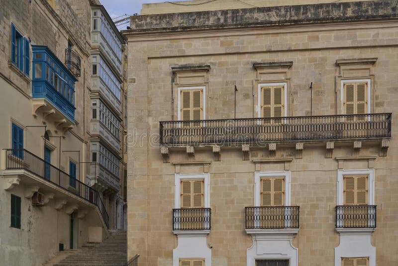 Historic Buildings in the City of Valetta in Malta Editorial Image ...