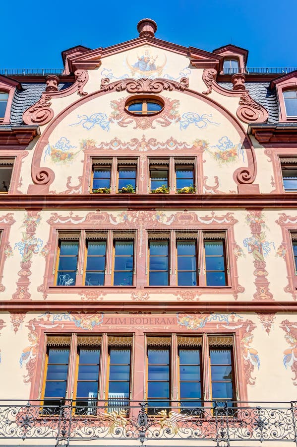 Historic Buildings in Mainz Stock Image - Image of houses ...