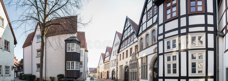 Historic Buildings in Minden Germany High Definition Panorama Editorial ...