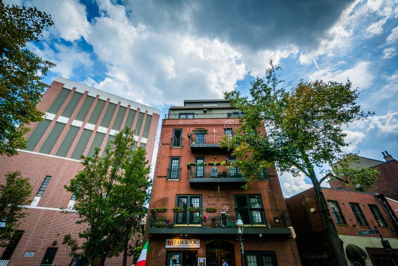 Historic Buildings in the North End of Boston, Massachusetts. Editorial ...