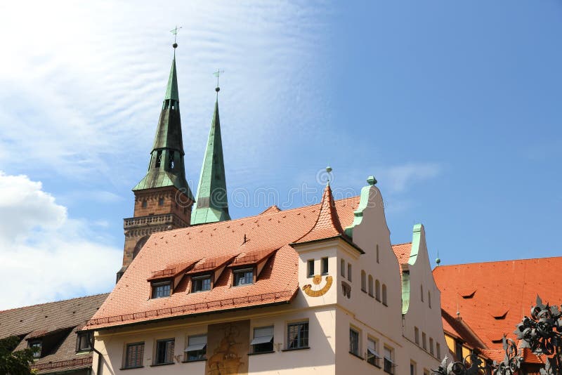 Historic Buildings in Nuremberg Stock Photo - Image of medieval ...