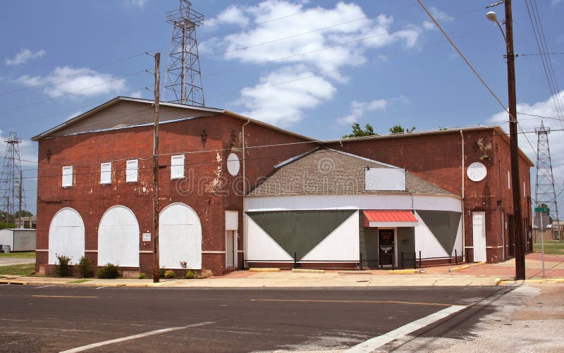 Historic Buildings in Rural Small Texas Town Stock Photo - Image of ...