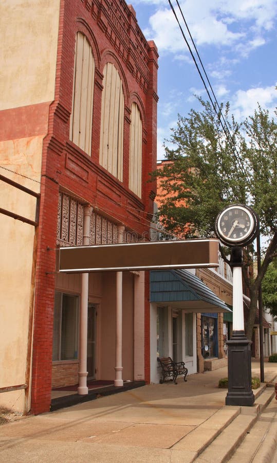Historic Buildings in Rural Small Texas Town Editorial Stock Image ...